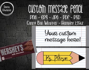 Editable, Teacher Thank You Gift, Giant Chocolate Candy Bar Wrapper ...