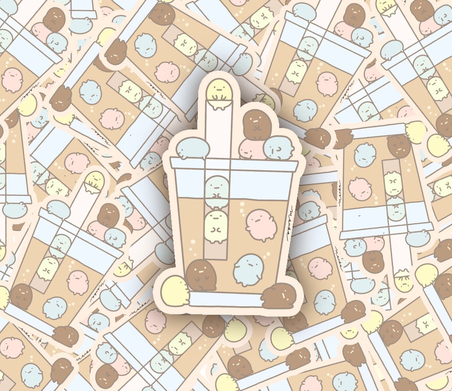 Sumikko Gurashi Tapioca sticker | Etsy