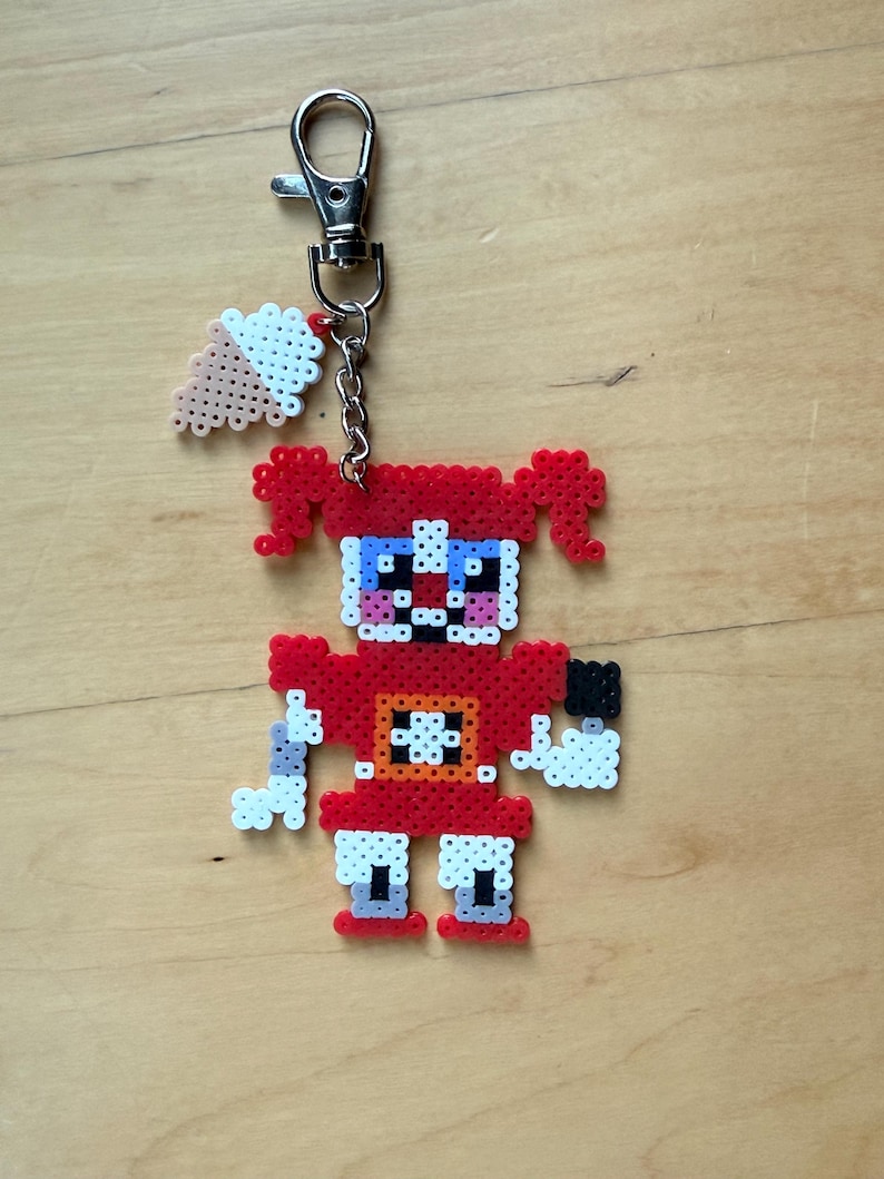 Customizable Perler Bead Pixel Art Keychains | Anime | FNAF | Video ...