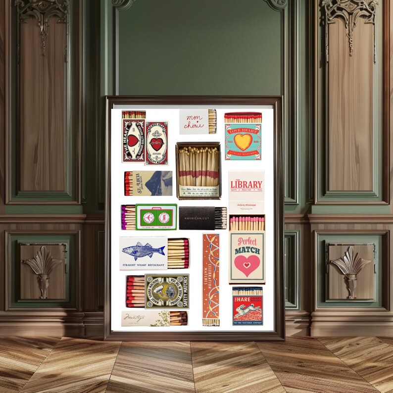 Custom Matchbook Design Set - Printable Templates - Etsy