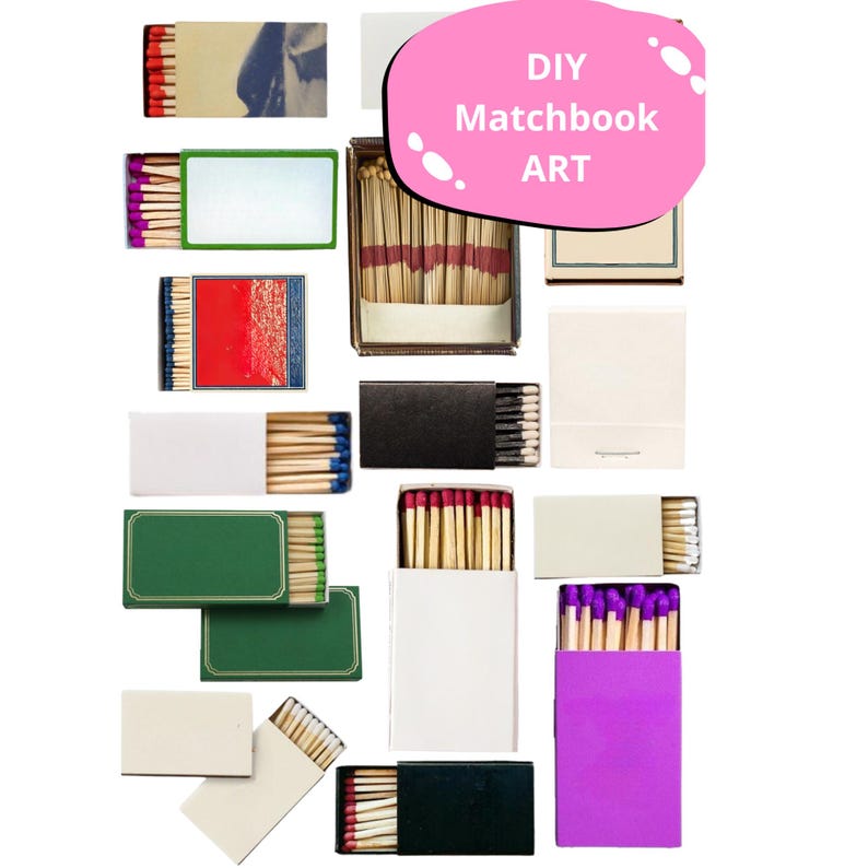 Custom Matchbook Design Set - Printable Templates - Etsy