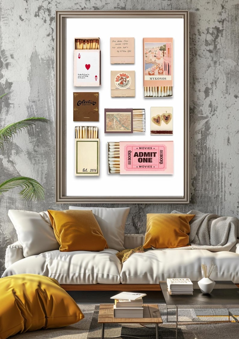 Custom Matchbook Design Set - Printable Templates - Etsy