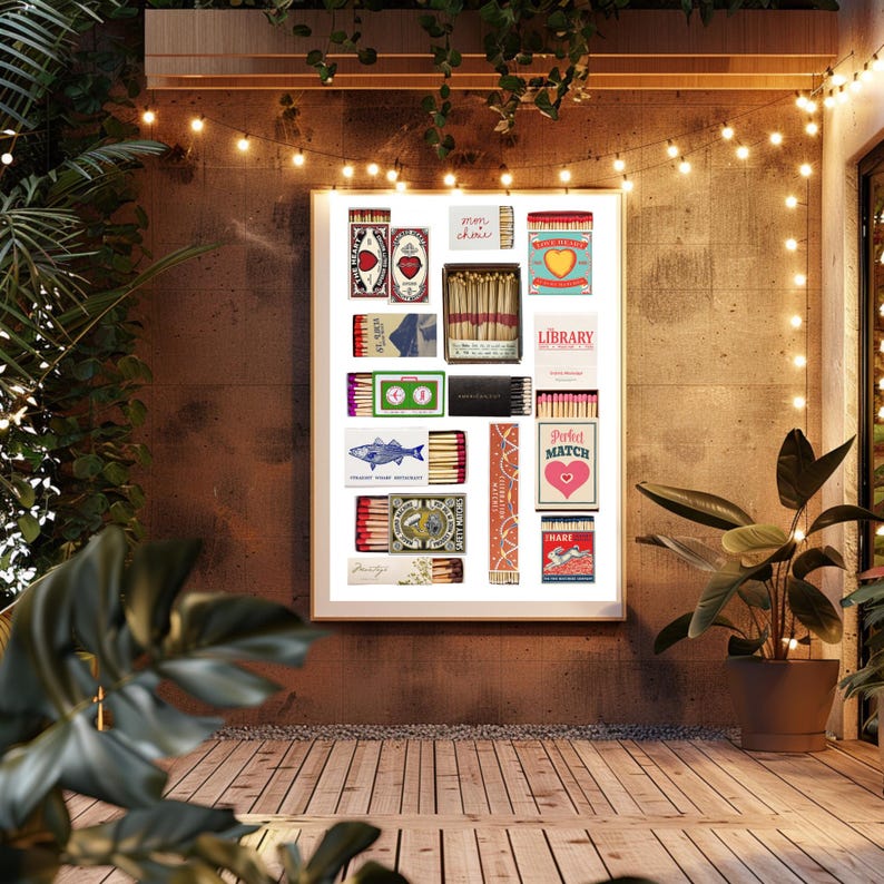 Custom Matchbook Design Set - Printable Templates - Etsy