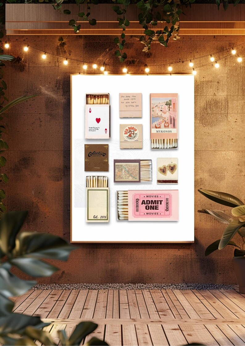 Custom Matchbook Design Set - Printable Templates - Etsy