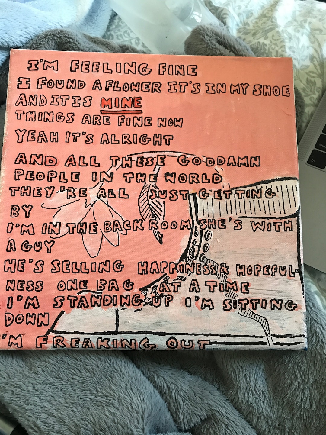 Custom Song Lyric Painting - Etsy