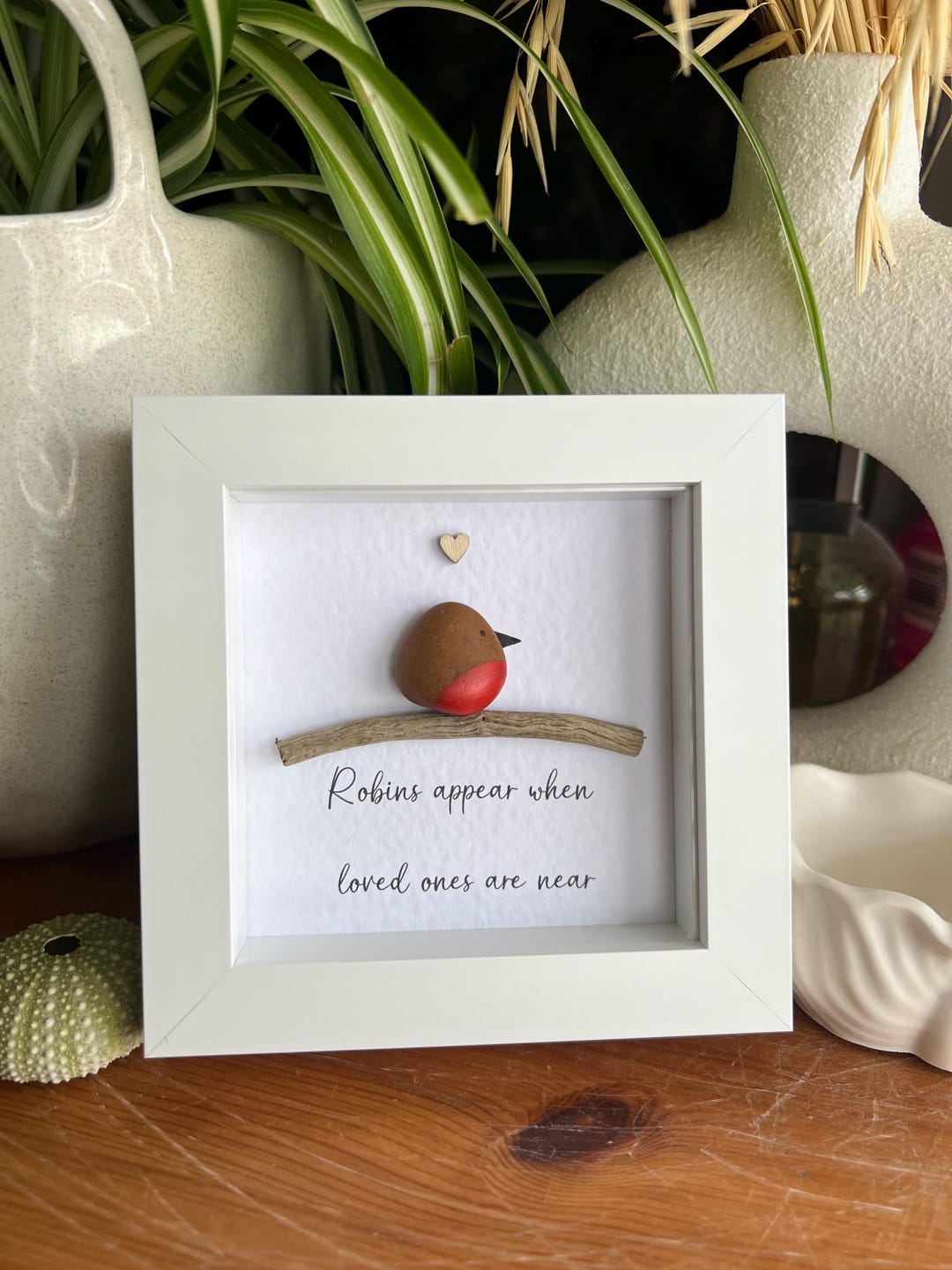 Robin Pebble Art: Memorial Keepsake Gift - Etsy UK