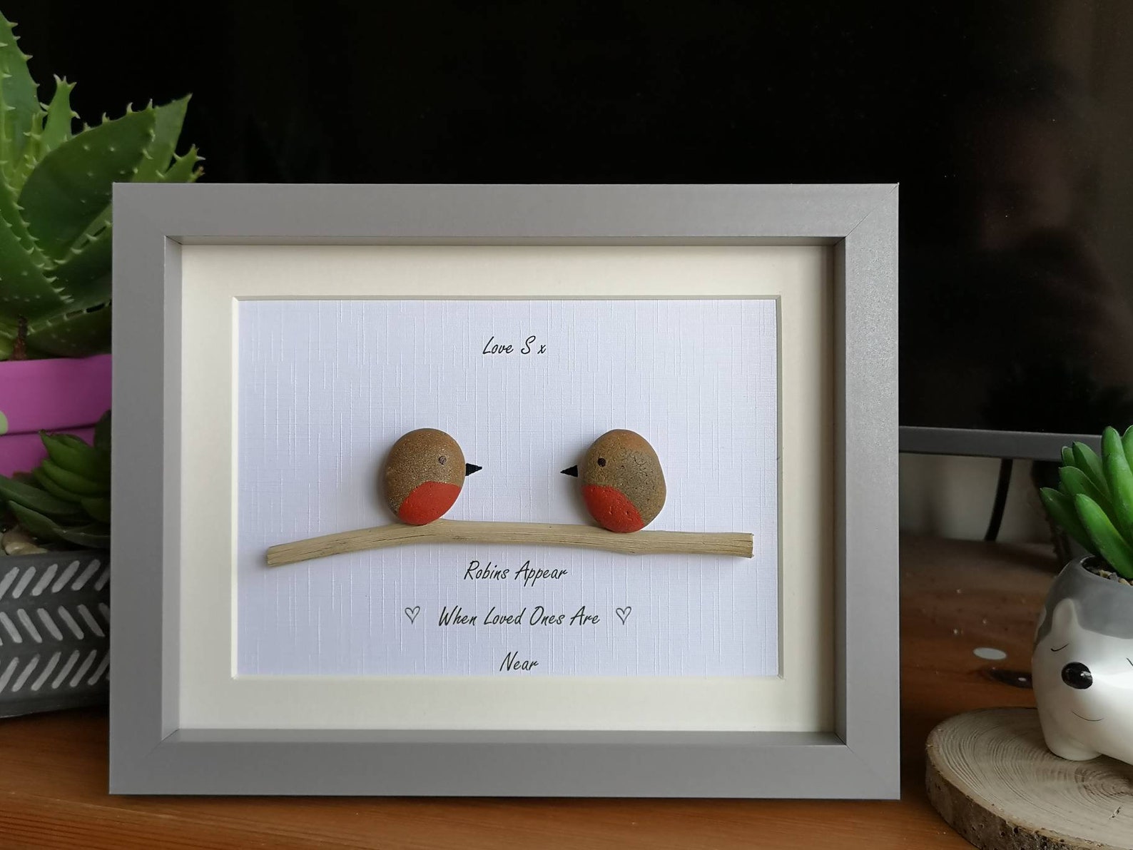 Pebble Art Robin Appear When Loved Ones Are Near, Friend and Family ...