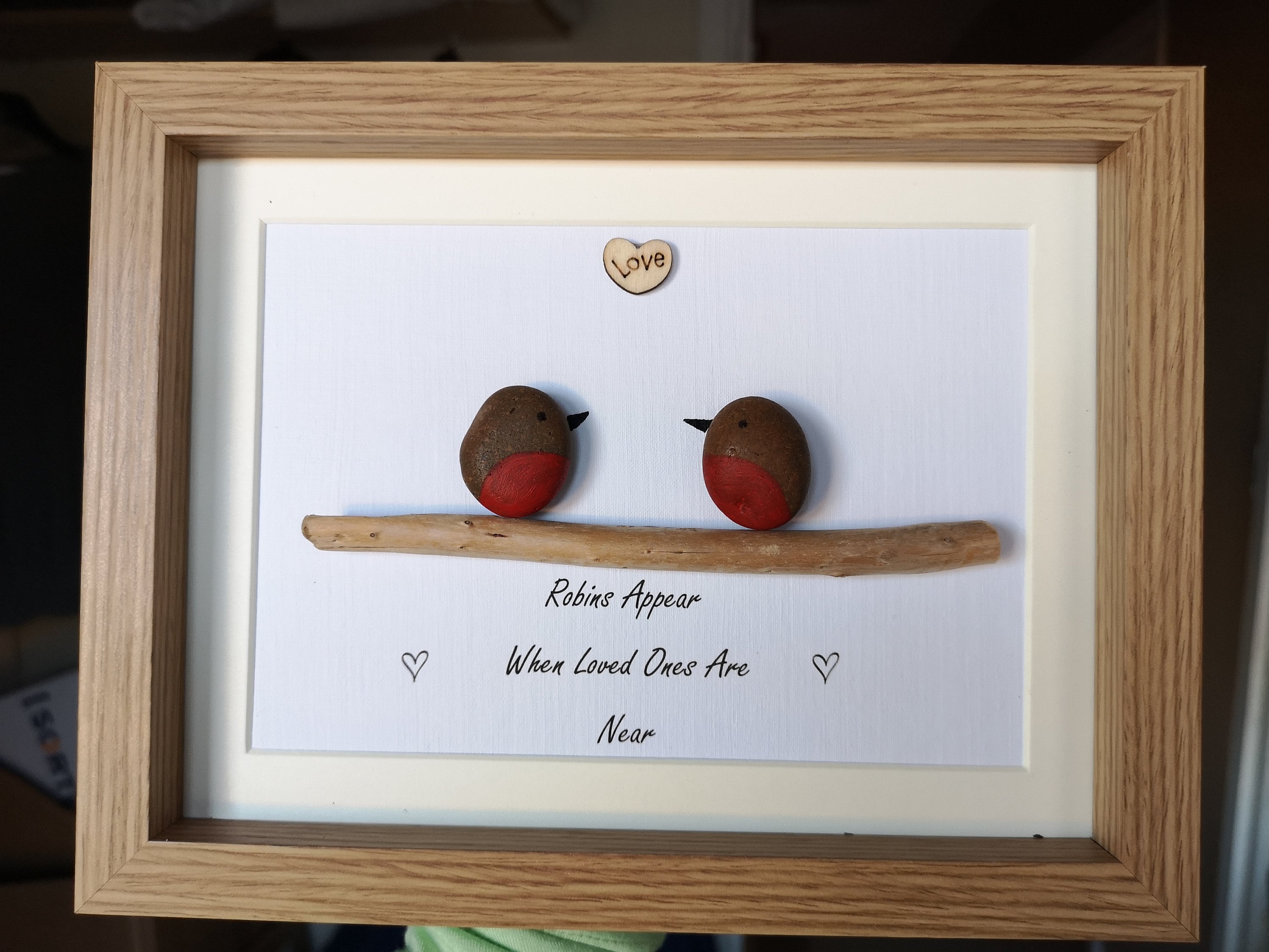 Pebble Art Robin Appear When Loved Ones Are Near Friend and - Etsy UK