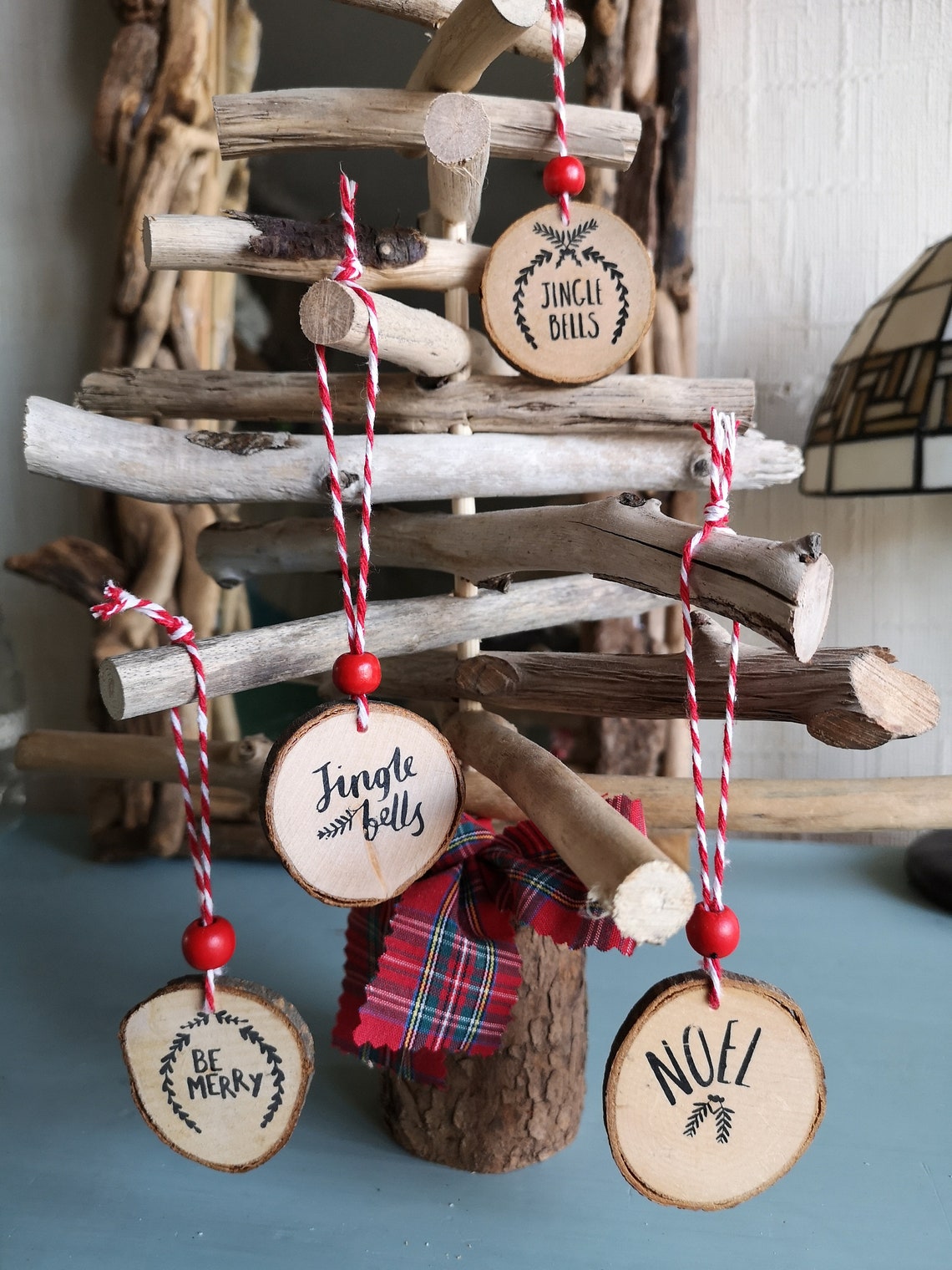 Christmas Tree decorations/ wooden hanging decorations | Etsy