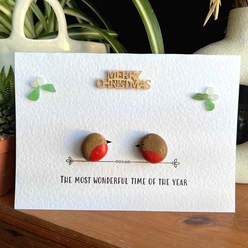 Robin Pebble Art - Etsy UK