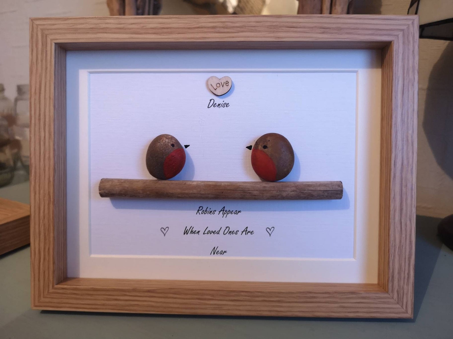 Pebble Art Robin Appear When Loved Ones Are Near Friend and - Etsy UK