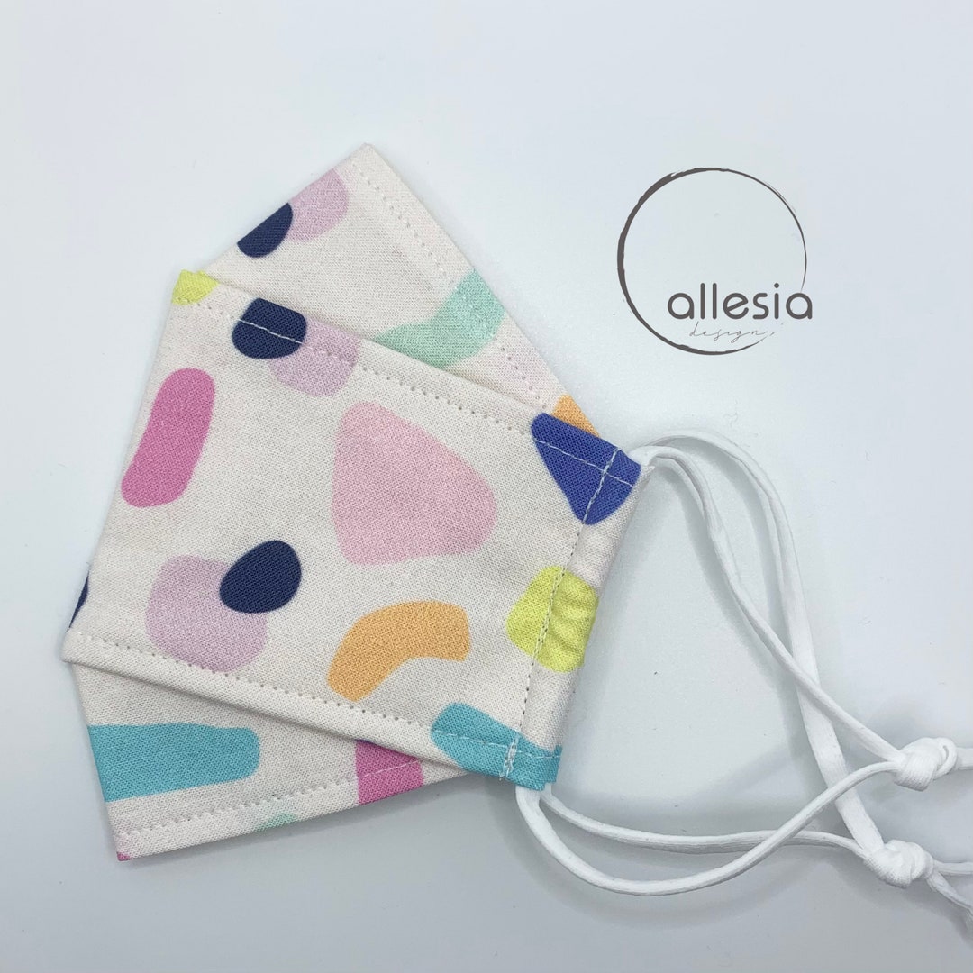 Confetti Party Print | 3D Face Mask | 3 Layers of High Quality 100% ...