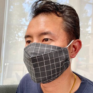 Womens and Mens 3D Face Mask | 3 Layers of High Quality 100% Cotton ...