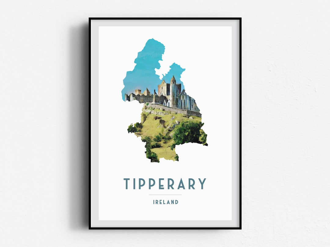 Tipperary Tiobraid Árann Rock of Cashel Travel Poster, Wall Art ...