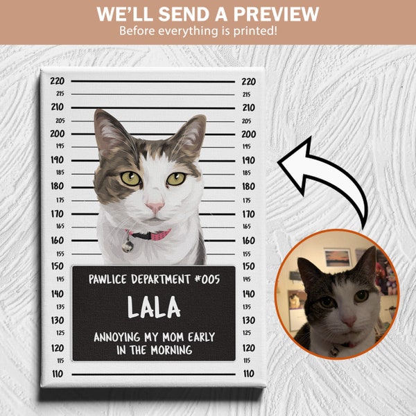 Cat Mugshot - Etsy