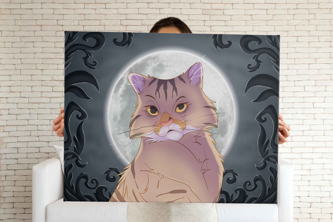 Custom Spooky Pet Portrait Custom Couple Portrait From Photo, Witch ...