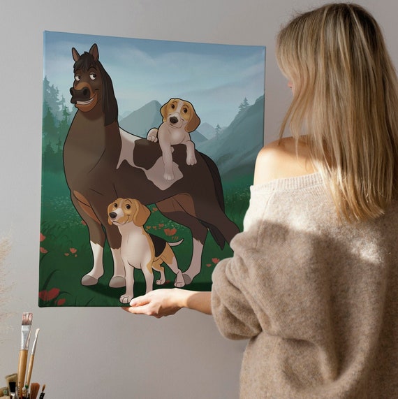 Custom Disneyfication Portrait Custom Pet Portrait - Etsy