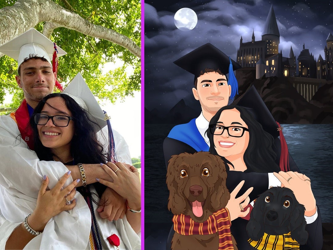 Custom Graduation Gift University Print Gift for Him/her Wizard ...