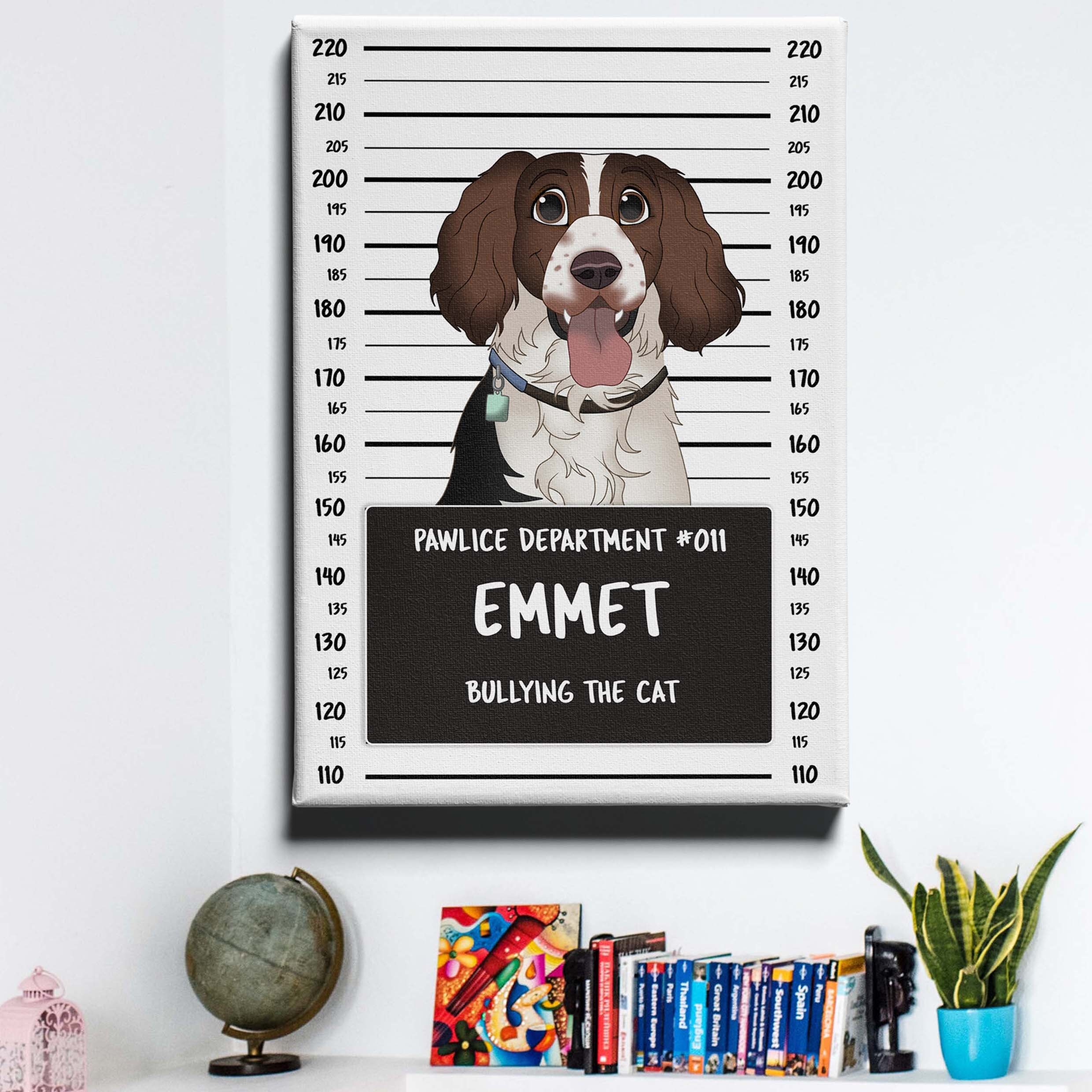 Personalise Dog Mugshot Pawlice Portrait Custom Pet Mugshot - Etsy UK
