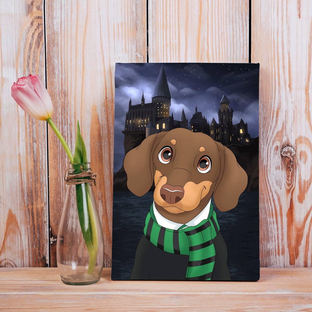 Custom Wizard Pet Portrait Custom Digital Art Personalized Gift Ideal ...