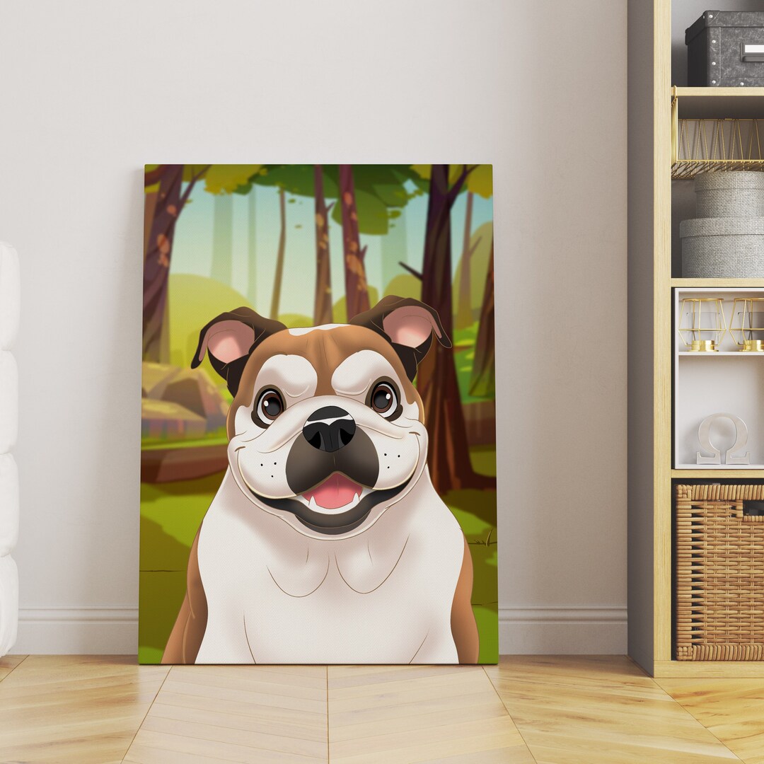 Custom Dog Drawing Dog Lover Prints Pet Memorial Portrait Personalised ...