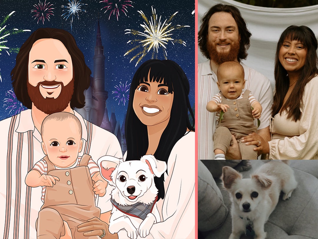 Custom Family Portrait Cartoon Style Family Portrait Wedding ...
