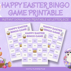 Easter Bingo | Printable Bingo Cards | Easter Game | Family Bingo ...