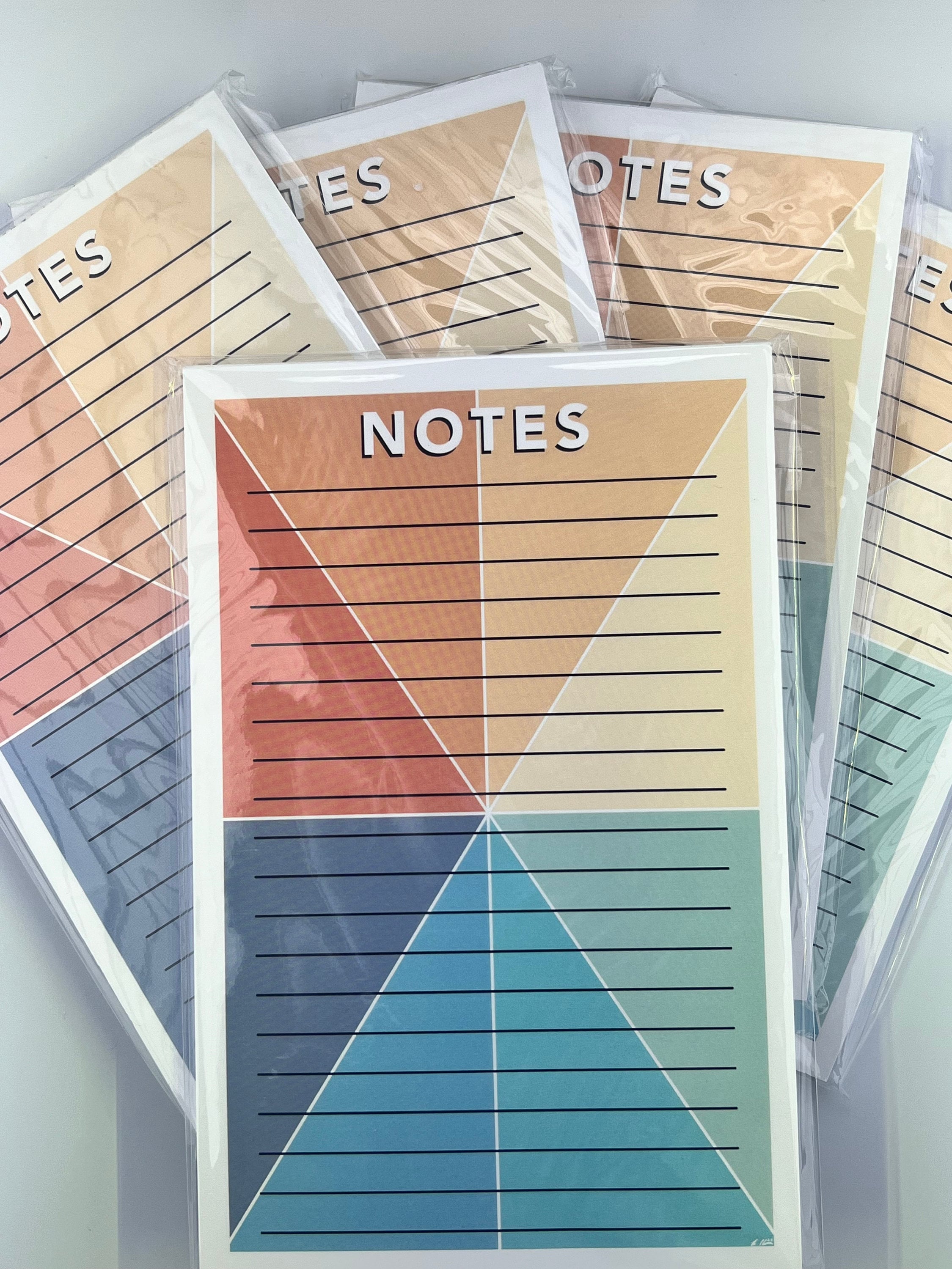 Multicolor Notepad To-do List Notepad Metro Syle Notepad Notepad 5.5x8 ...