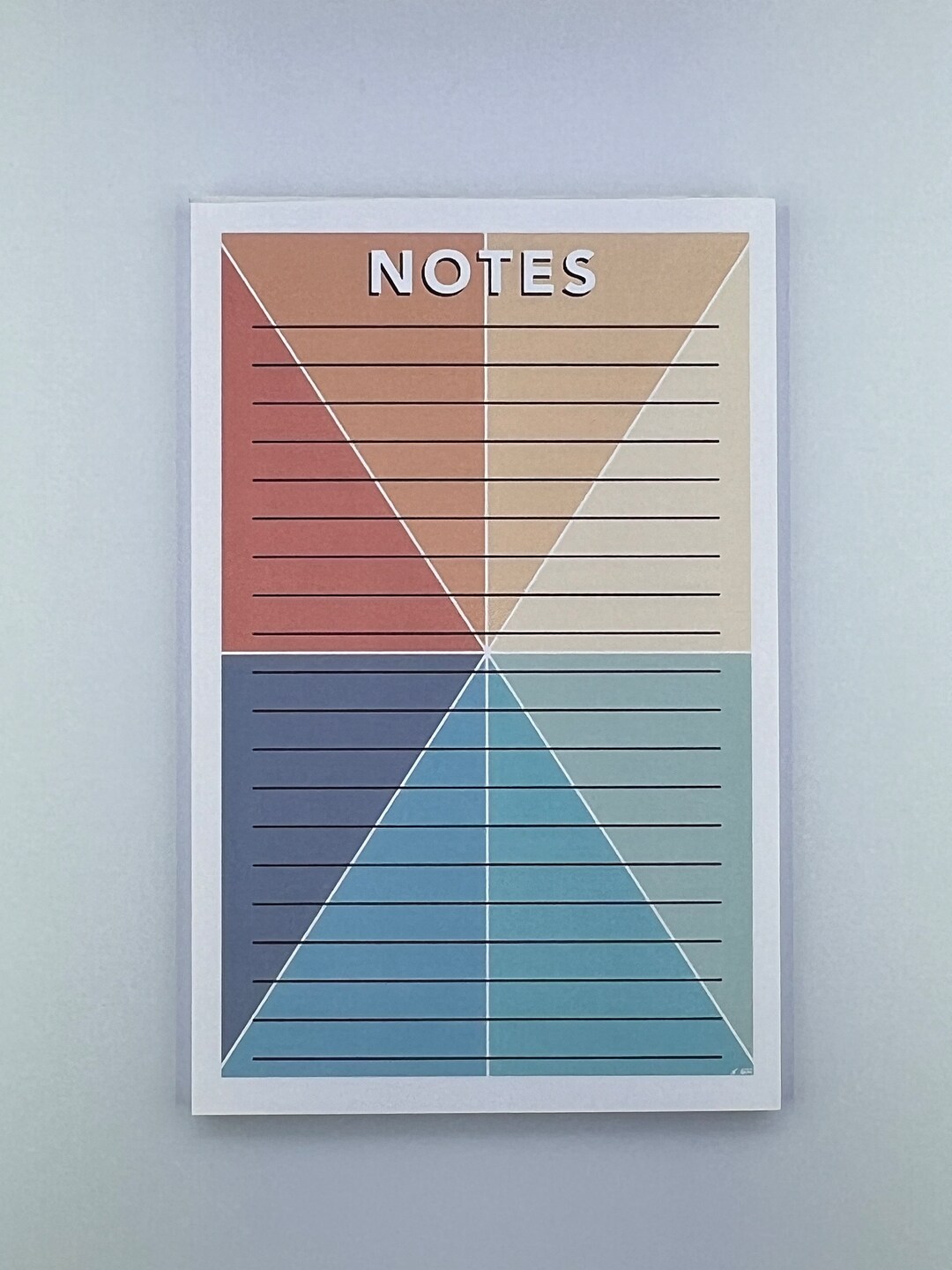 Multicolor Notepad To-do List Notepad Metro Syle Notepad Notepad 5.5x8 ...