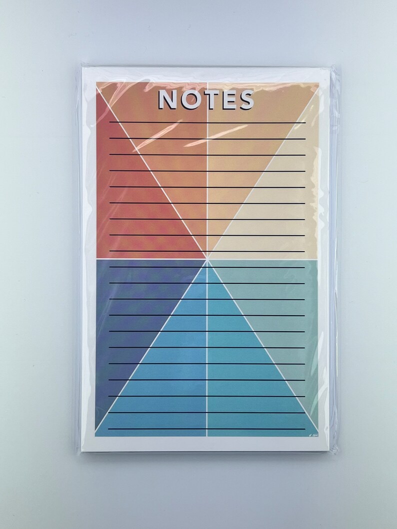 Multicolor Notepad To-do List Notepad Metro Syle Notepad Notepad 5.5x8 ...