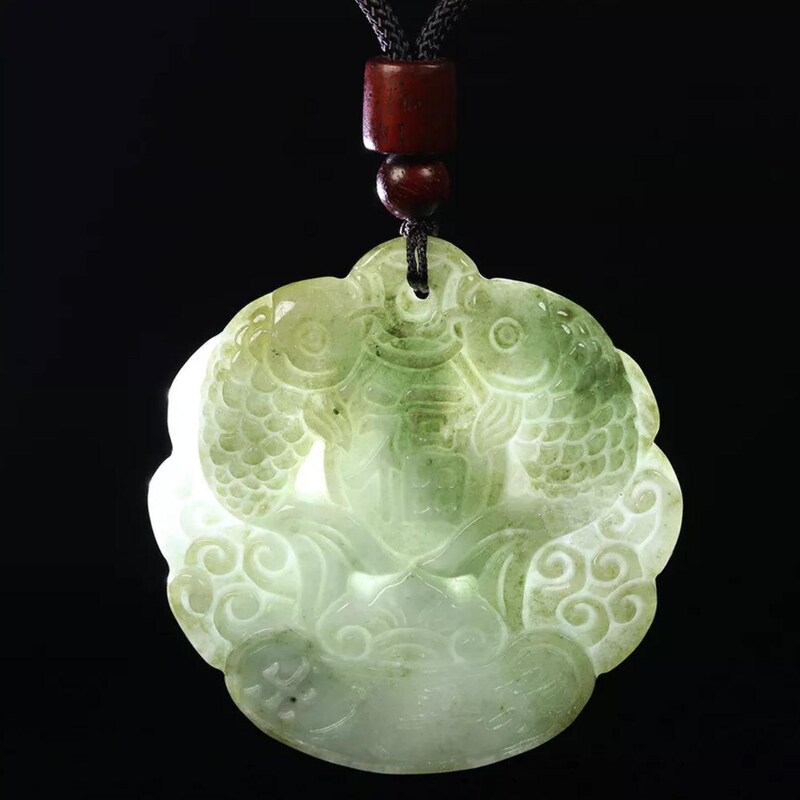 Fish Jade Pendant - Etsy