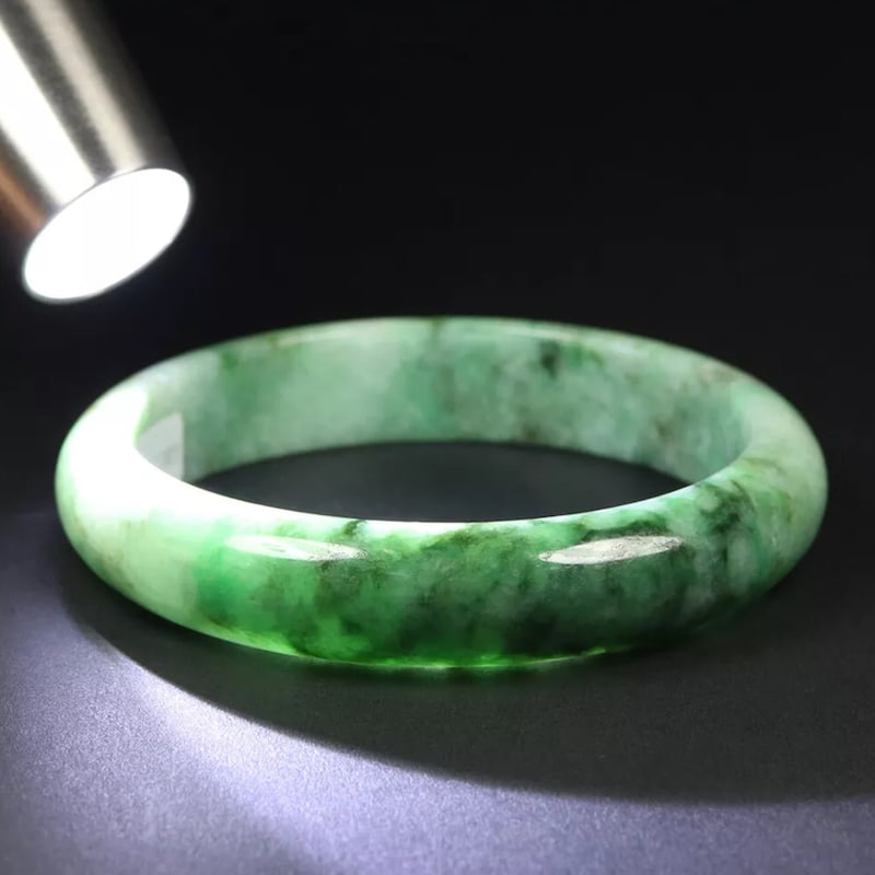 Jade Bangle - Etsy