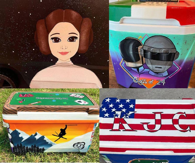 Personalized/custom Painted Cooler - Etsy
