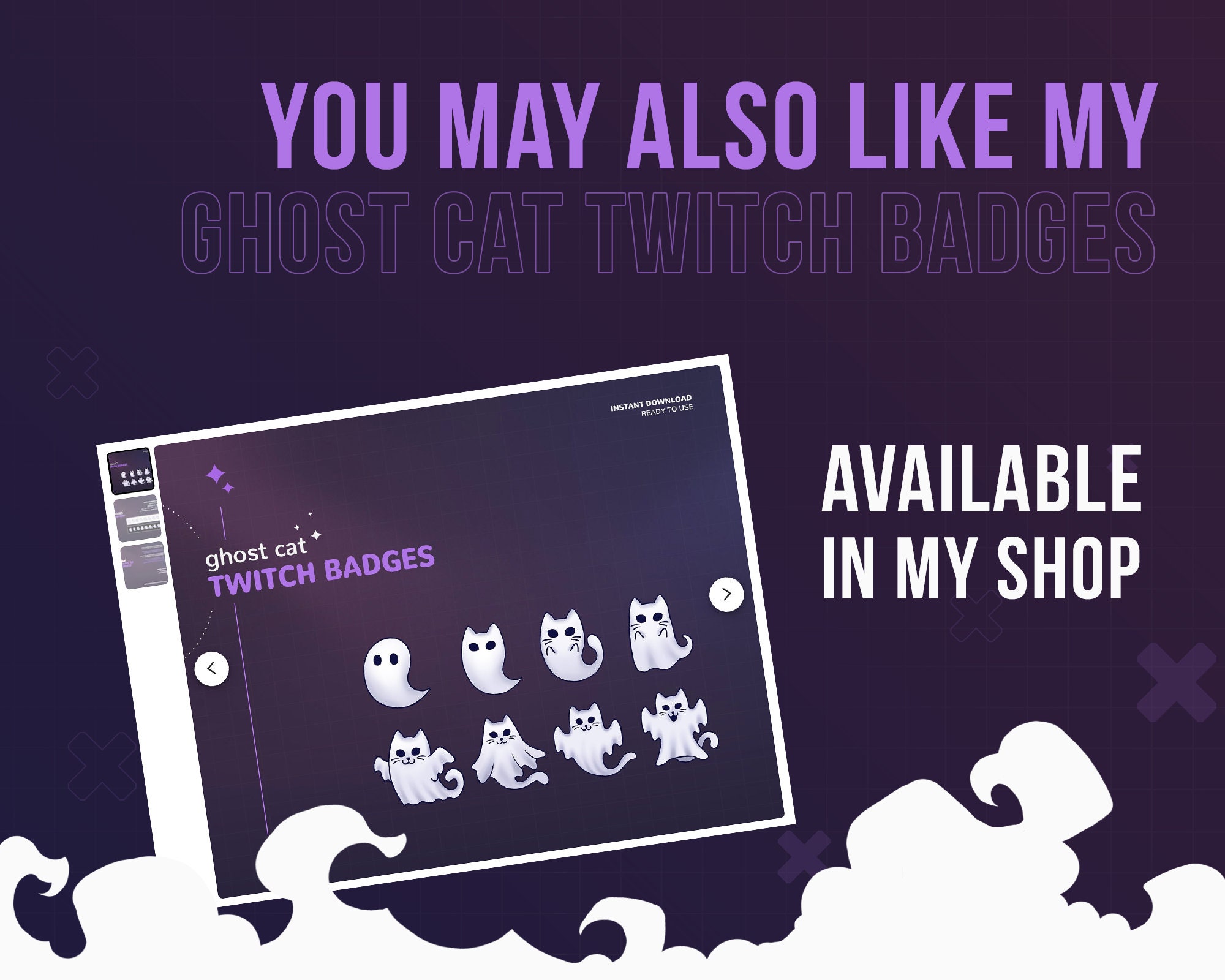 ANIMATED Ghost Twitch Emotes | Spooky Emotes | Stream Emotes | Twitch ...