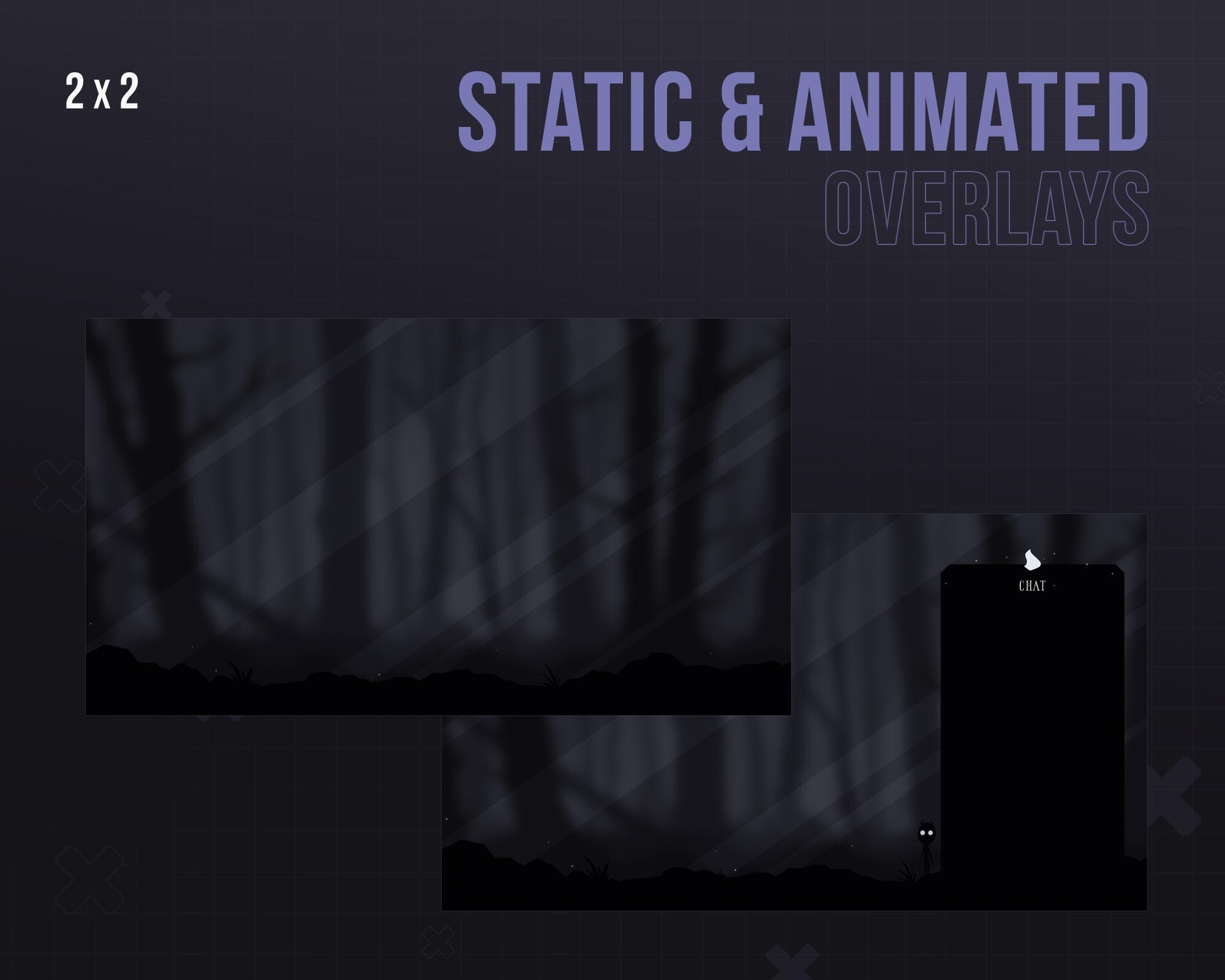 Dark Creatures Stream Pack | Animated Stream Overlays | Horror ...