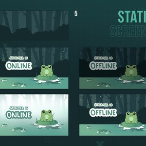 Frog Stream Pack | Animated Stream Overlays | Froggy | Fantasy Forest ...