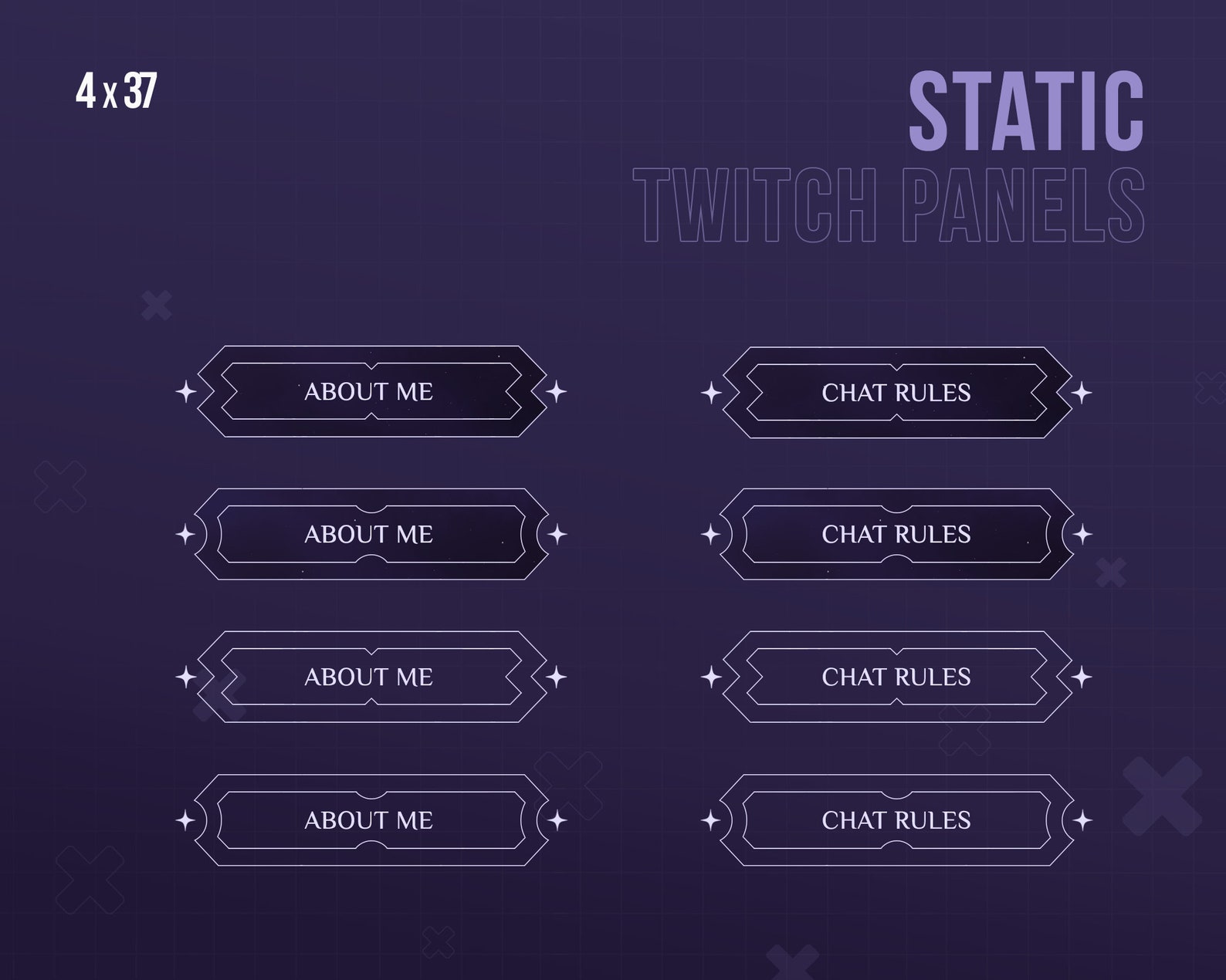 Night Star Stream Pack | Animated Overlays | Starry | Primogem ...
