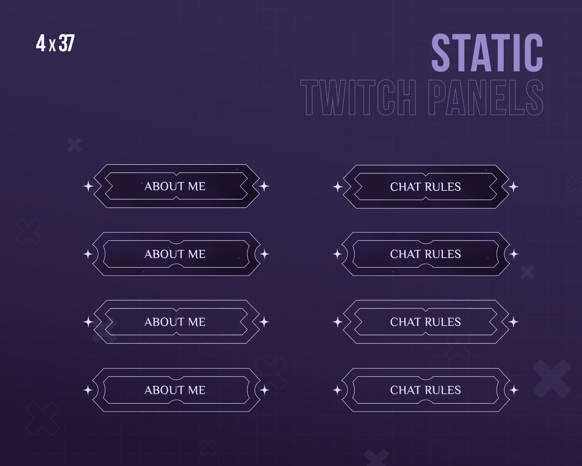 Night Star Stream Pack | Animated Overlays | Starry | Primogem ...