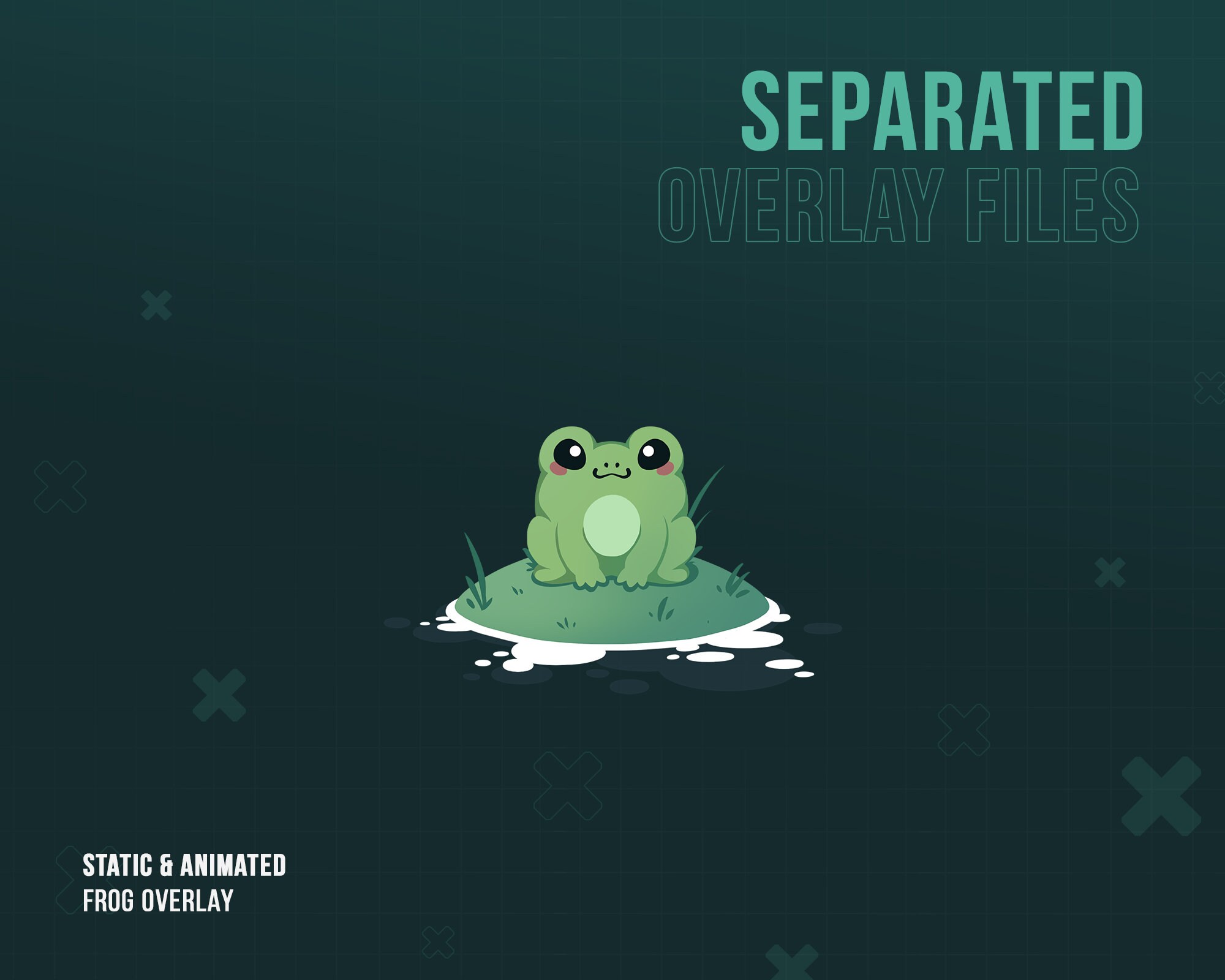 Frog Stream Pack | Animated Stream Overlays | Froggy | Fantasy Forest ...