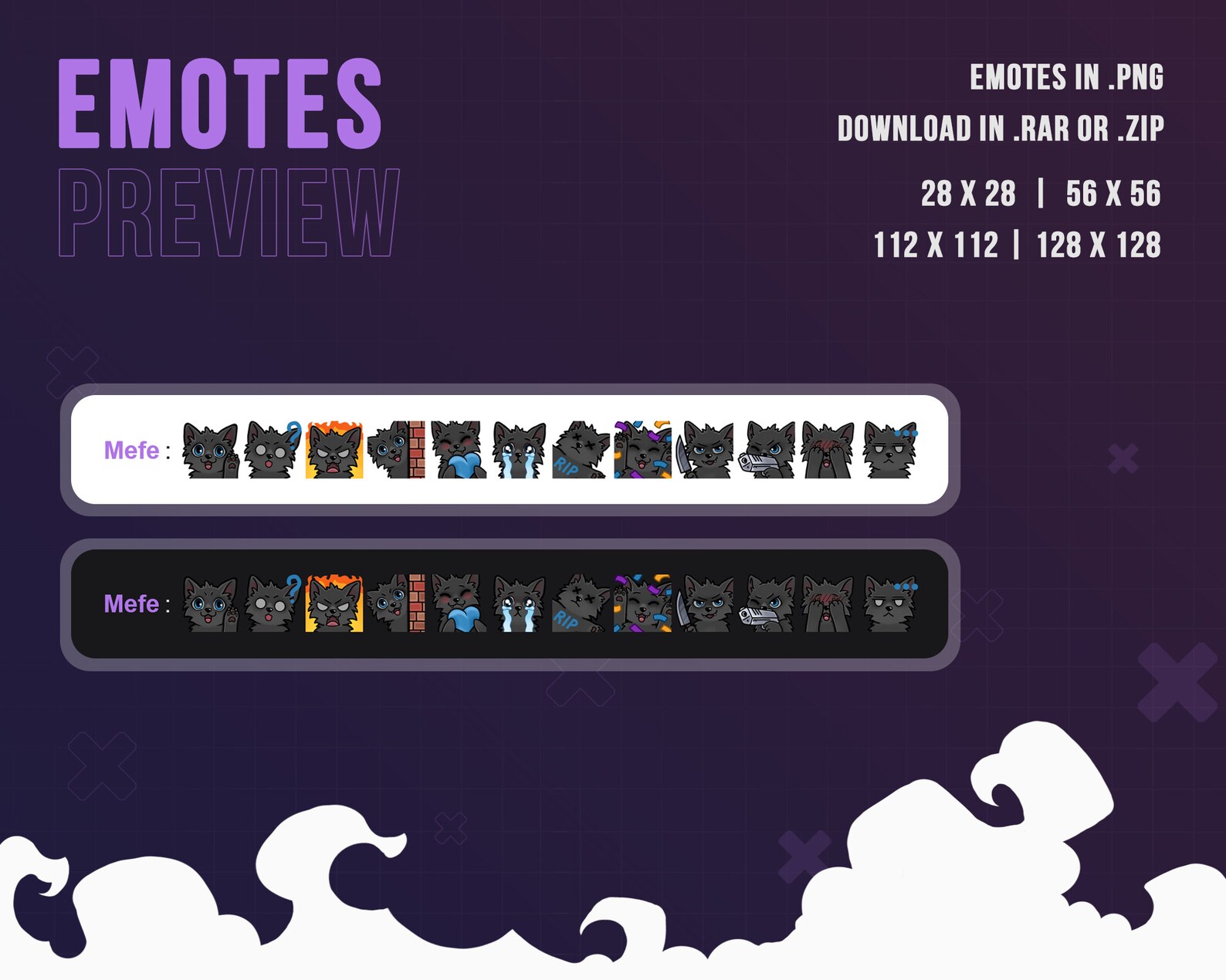 Wolf Twitch Emotes | Wolf Emotes | Stream Emotes | Wolf | Blackwolf ...