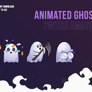 ANIMATED Ghost Twitch Emotes | Spooky Emotes | Stream Emotes | Twitch ...