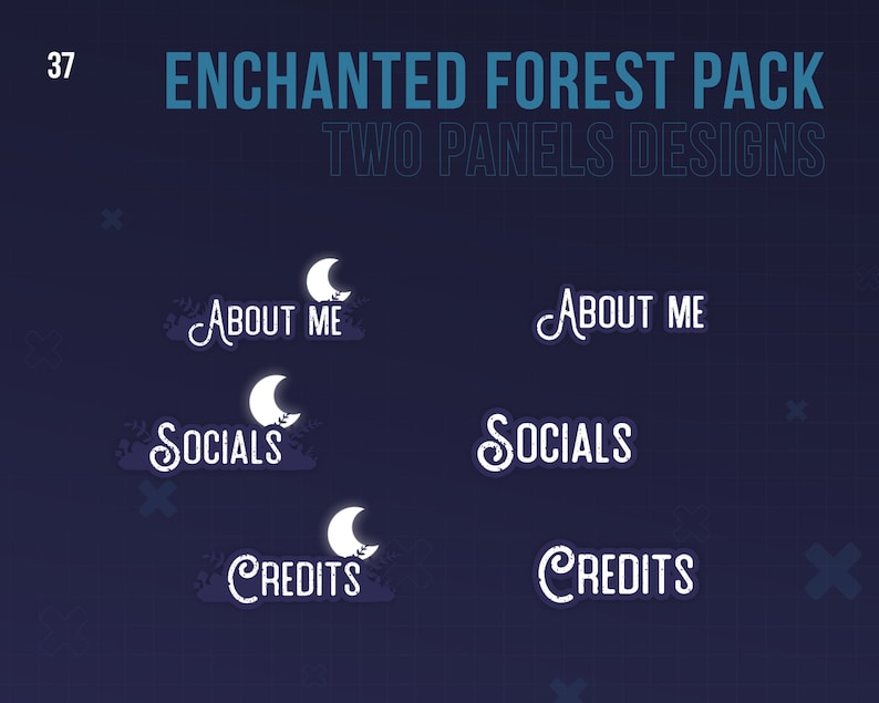 Enchanted Forest Twitch Channel Design | Magical Forest Stream Pack ...