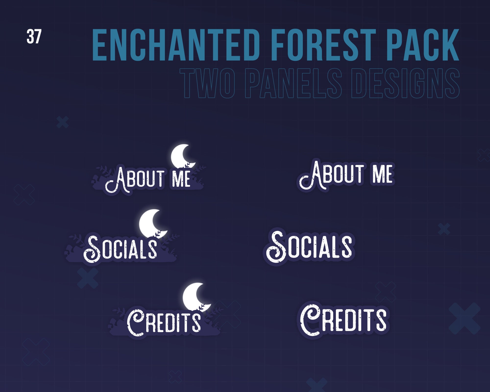 Enchanted Forest Twitch Channel Design | Magical Forest Stream Pack ...