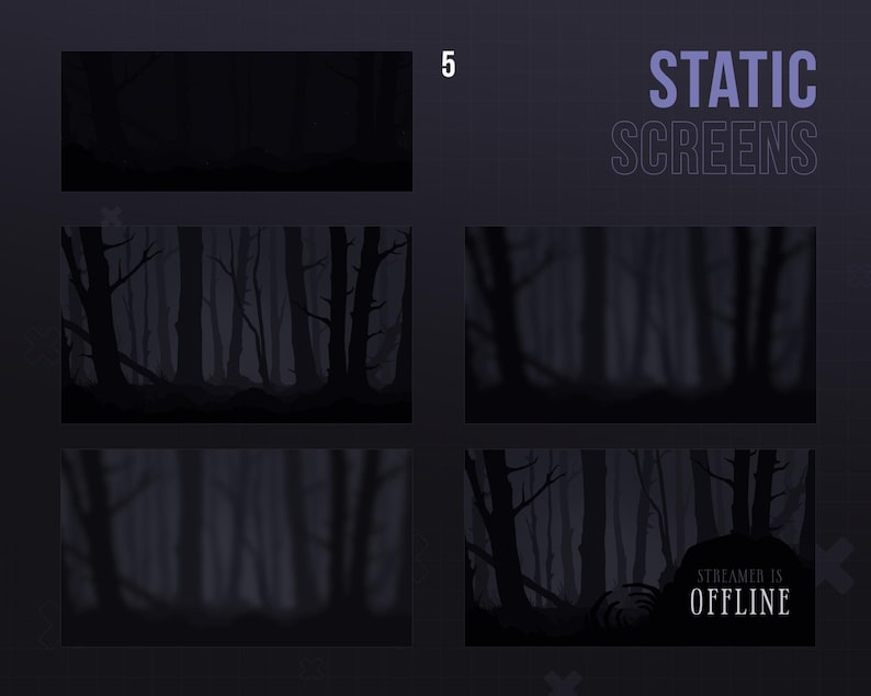 Dark Creatures Stream Pack | Animated Stream Overlays | Horror ...