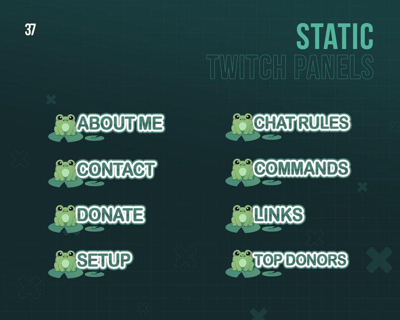 Frog Stream Pack | Animated Stream Overlays | Froggy | Fantasy Forest ...