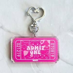 ITZY Twinzy Admit One Ticket Acrylic Keychain | Kpop Merch | Midzy - Etsy