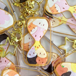 Ateez Aniteez Hourglass Double-sided Acrylic Keychain | K-pop Merch - Etsy