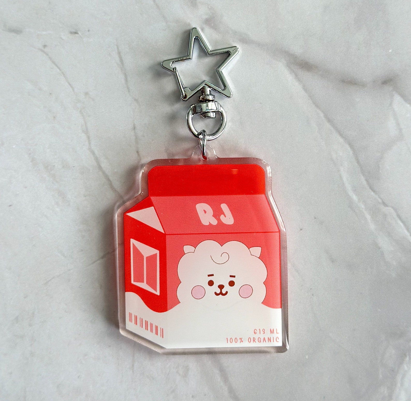 BTS BT21 Milk Carton Acrylic Keychains Double Sided Keychain K-pop ...
