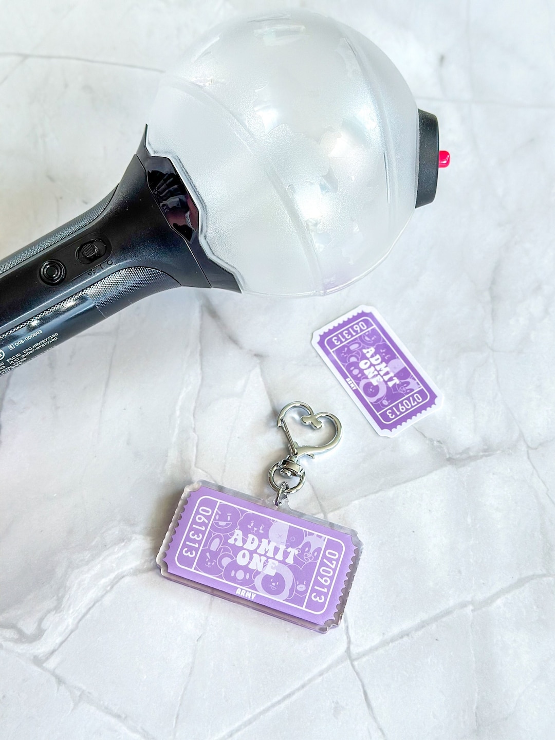 BTS BT21 Admit One Ticket Acrylic Keychain | Kpop Merch | ARMY - Etsy