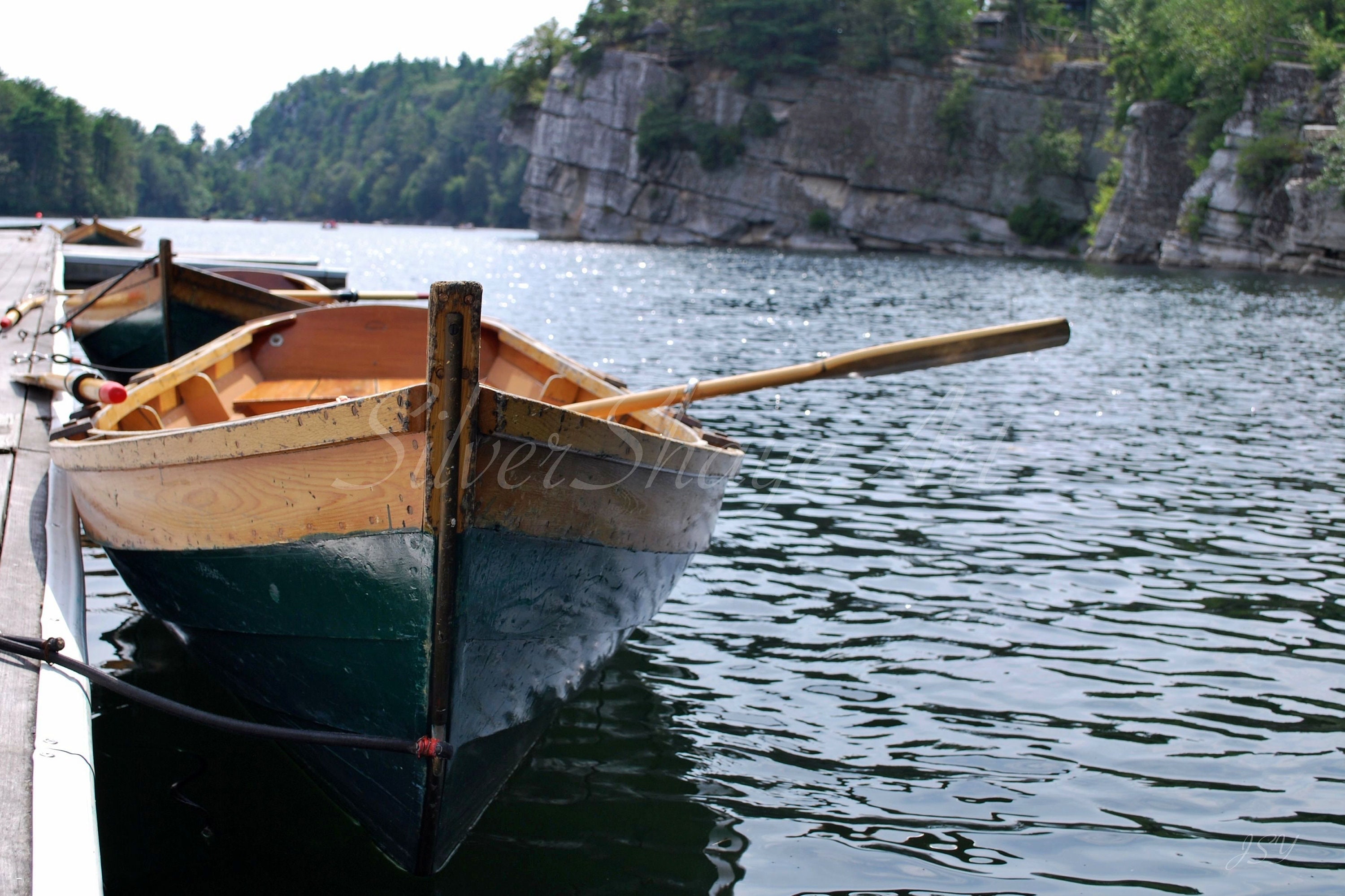 Row Boat, Paddle, Boat Ride, Water, Lake, Boat, Wooden Boat, Mohonk ...